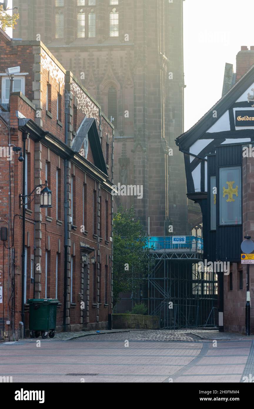 A street scene in Pepper Lane, Coventry, West Midlands, UK Stock Photo ...