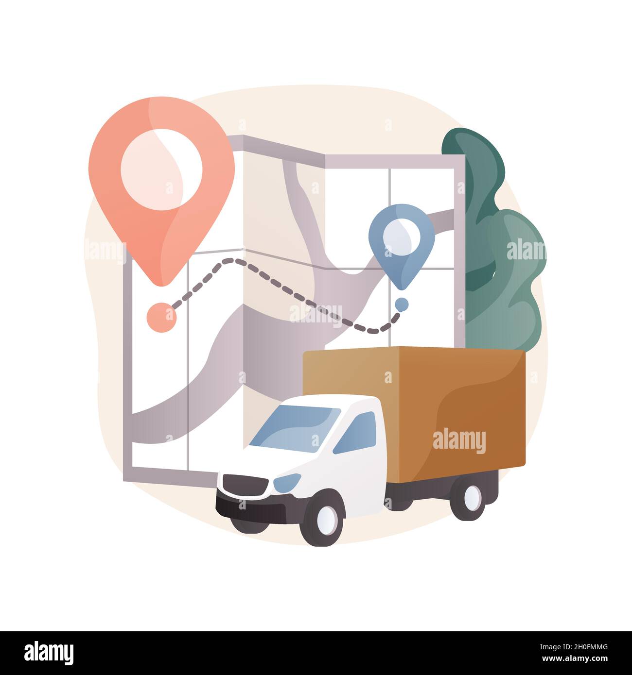 Delivery point abstract concept vector illustration Stock Vector Image ...