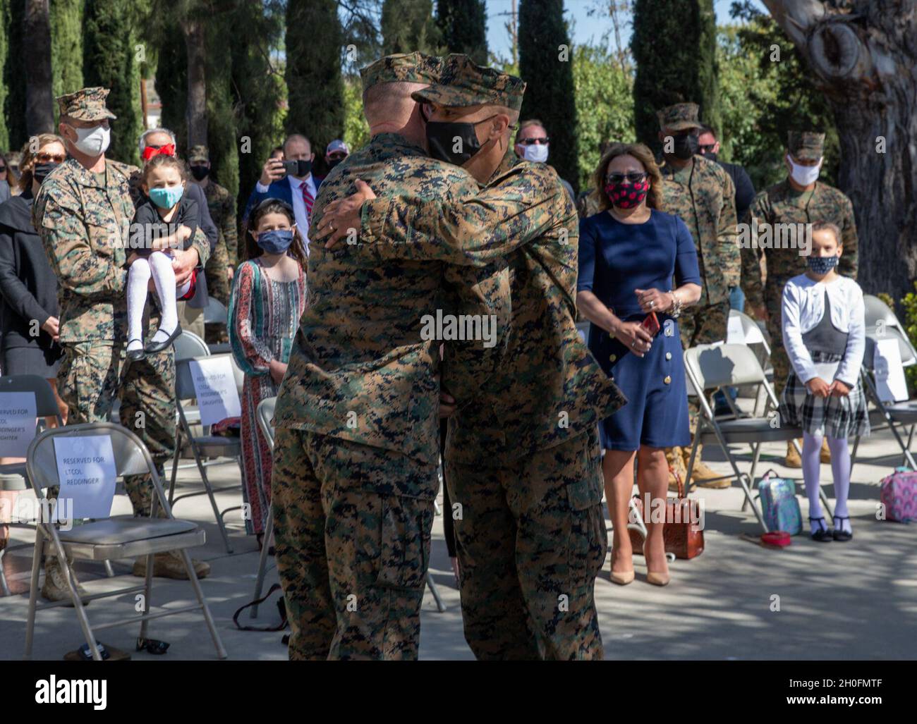 U.S. Marine Corps Lt. Col. Patrick B. Byrne, the outgoing commanding ...