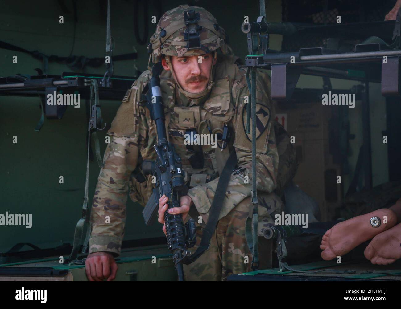 A U.S. Army Soldier assigned to the 115th Brigade Support Battalion ...