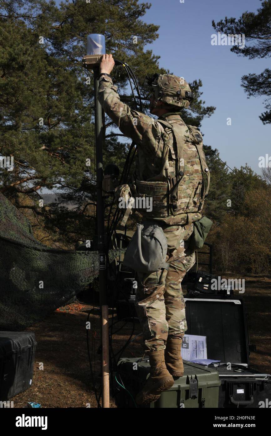 U.S. Army Soldier attached to 91st Brigade Engineer Battalion takes ...