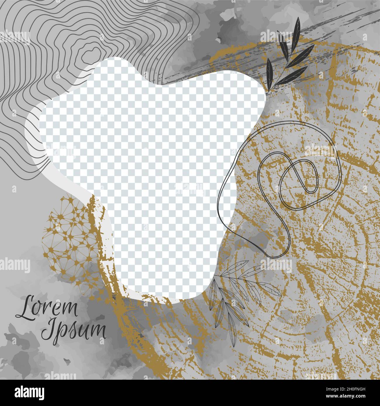 Creative concept flyer layout with tree growth rings Stock Vector Image ...