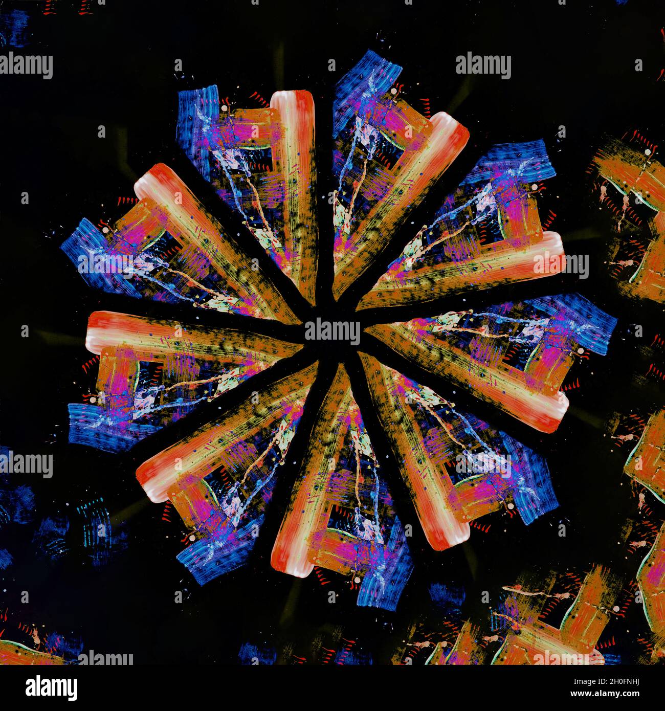 STP Screen Transfer Process - 294 - Bleach Burn 8 4 Mandala Stock Photo ...