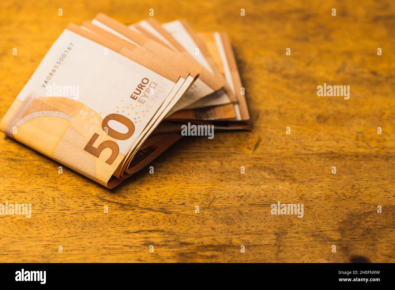 Folded 50 euro banknote hi-res stock photography and images - Alamy