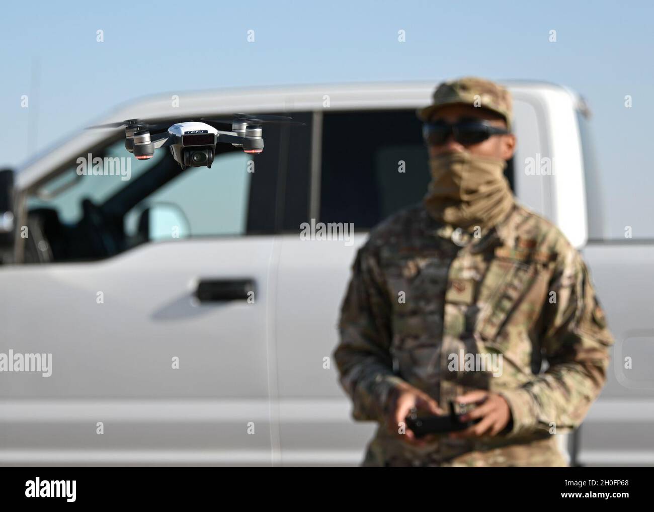 U.S. Air Force Staff Sgt. Dashawn Davis, 386th Expeditionary Security ...