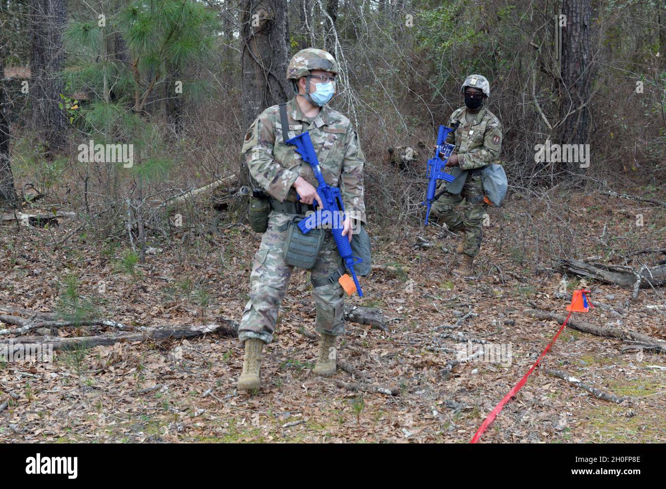 SSgt Ben Tsang (left), 78th ABW/SC leads SrA Anthony Seya, 78th CPTS on ...