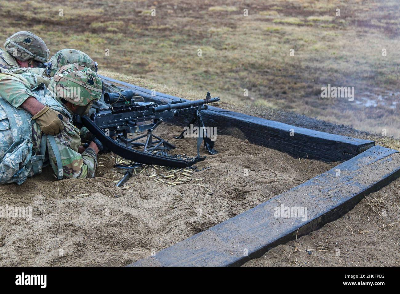 Pvt. Robert Whitman, machine gunner, C Company, 1st Battalion, 327th ...