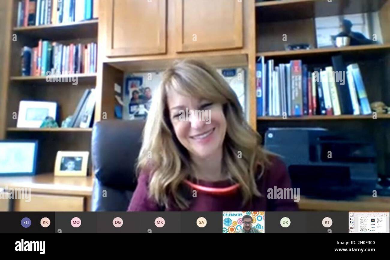 Dr. Michele Marcolongo gives a presentation during the Naval Surface ...