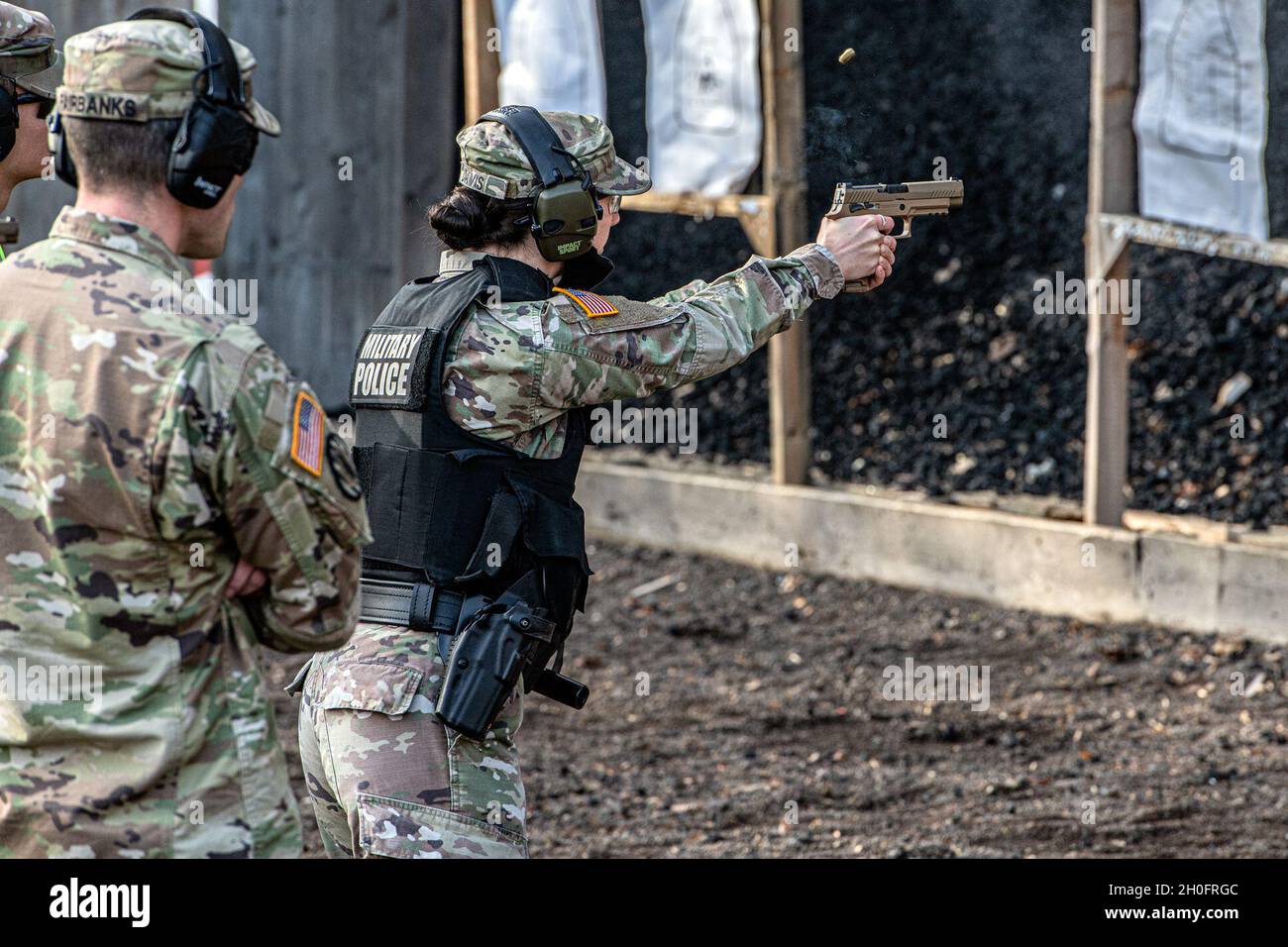 U.S. Army Spc. Kayla Davis, military police assigned to the 529th ...