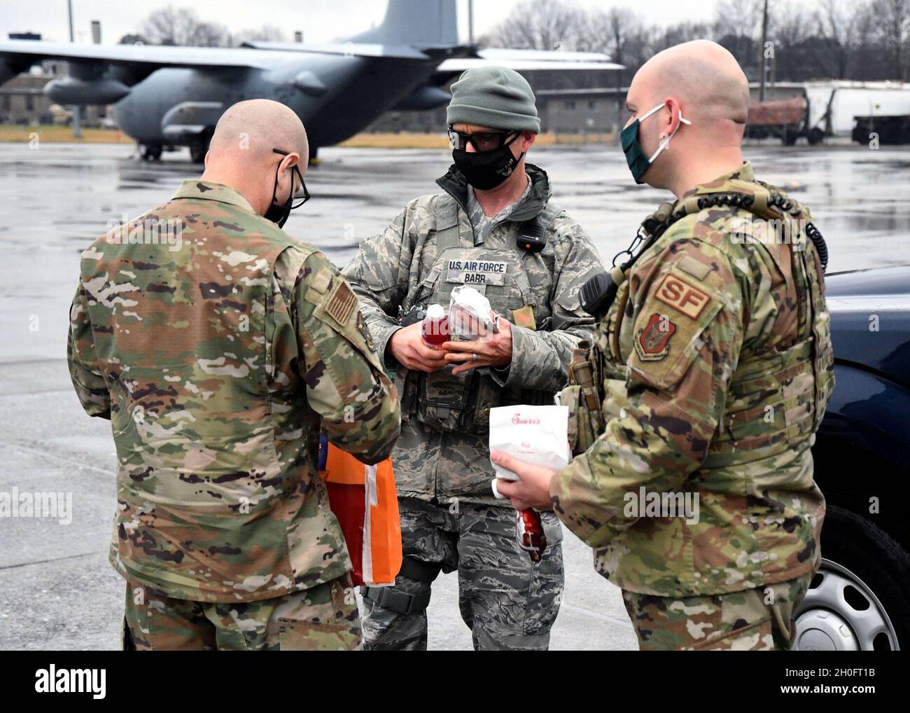 Lt. Col. Antonio Ortiz-Guzman, 94th Airlift Wing chaplain, delivers ...