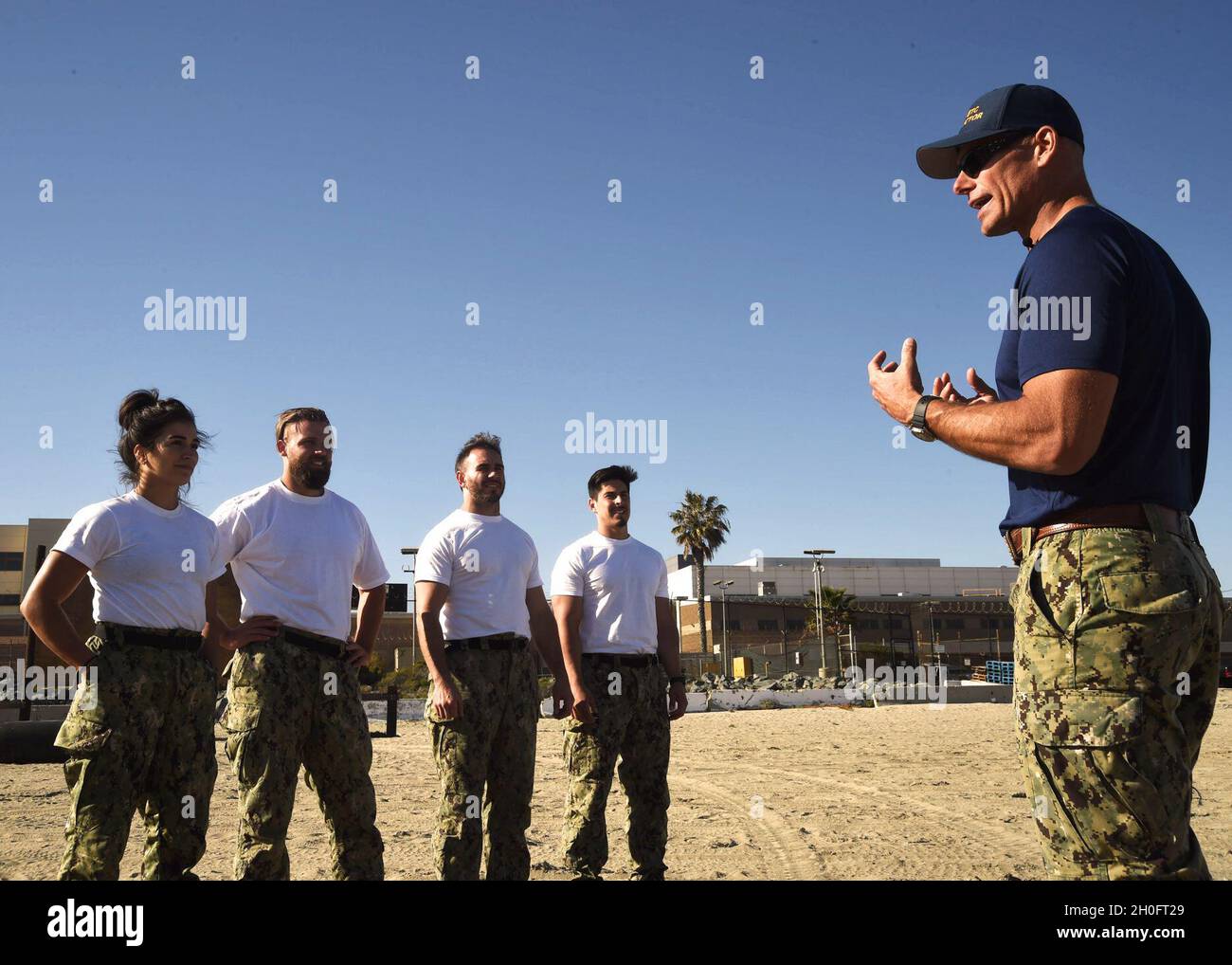 210226-N-BZ392-1002 - CORONADO, Calif. – Capt. Bart Randall, commanding ...