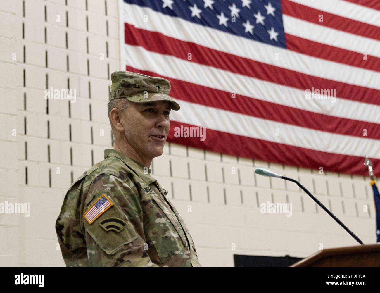 U.S. Army Brig. Gen. Jack James, commander of the 53rd Troop Command ...