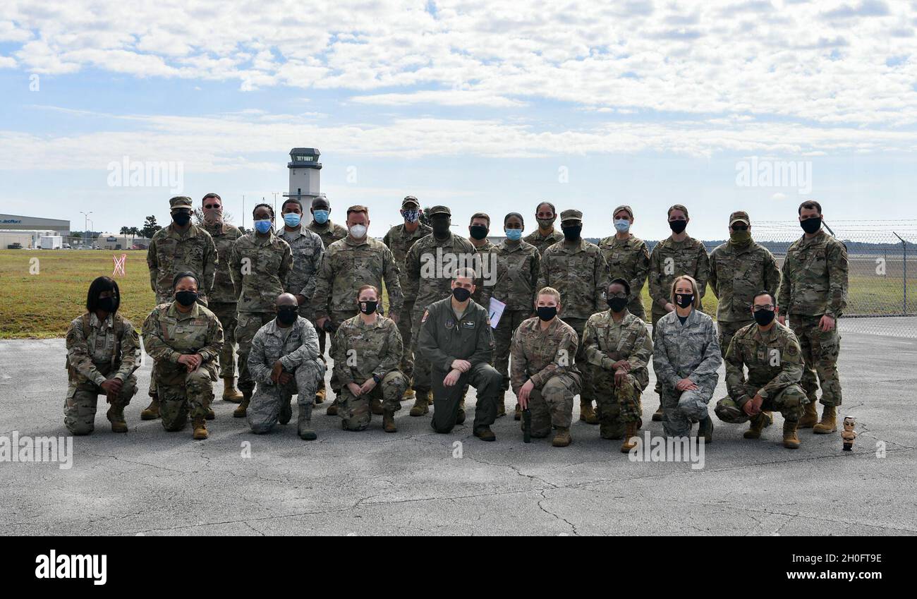 Contingency response Airmen gather during a joint exercise at Cecil ...