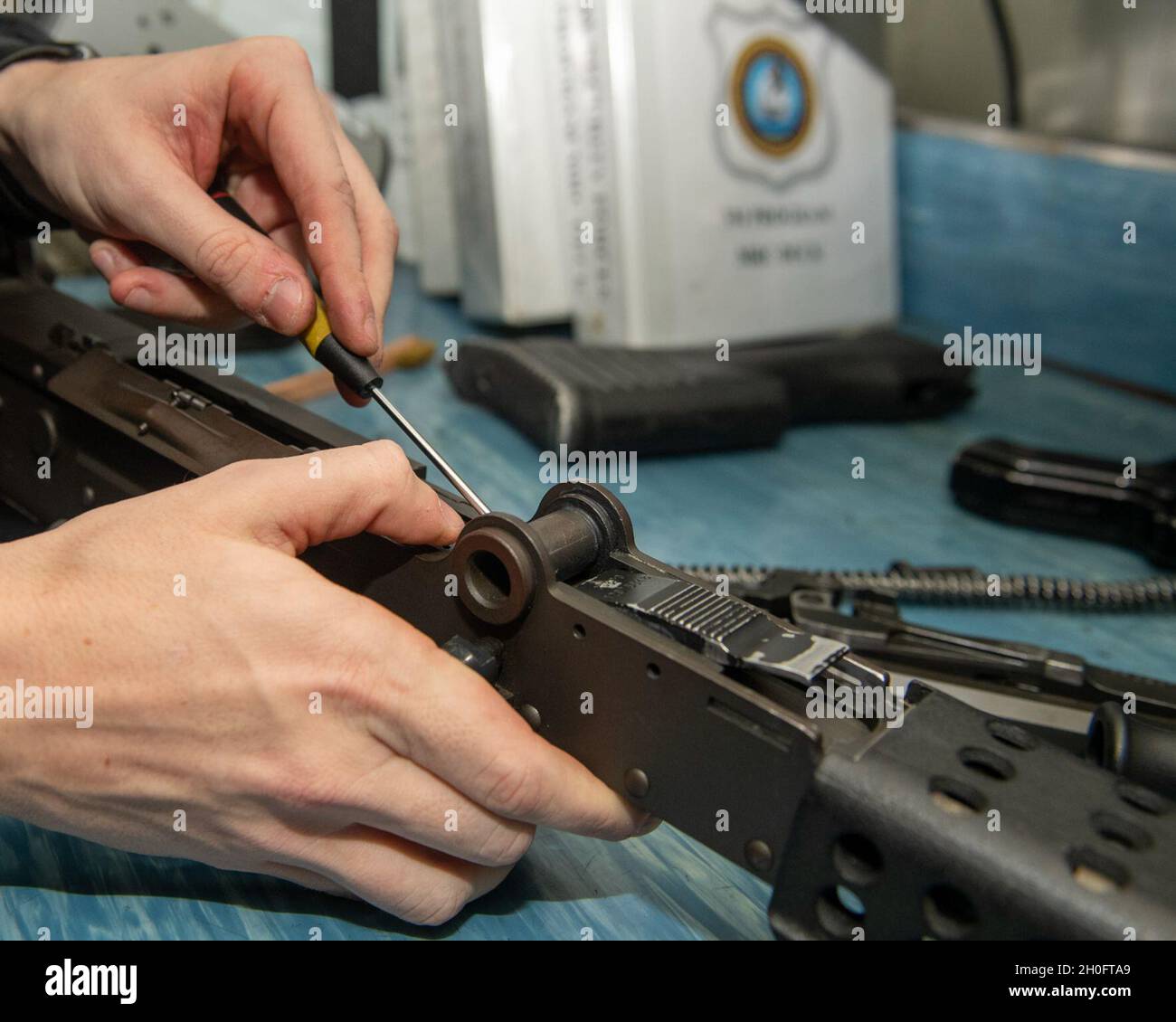 PACIFIC OCEAN (Feb. 27, 2021) – U.S. Navy Master-at-Arms 3rd Class ...