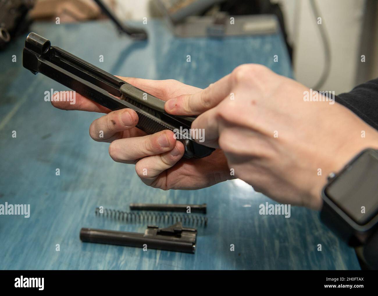 PACIFIC OCEAN (Feb. 27, 2021) – U.S. Navy Master-at-Arms 3rd Class ...