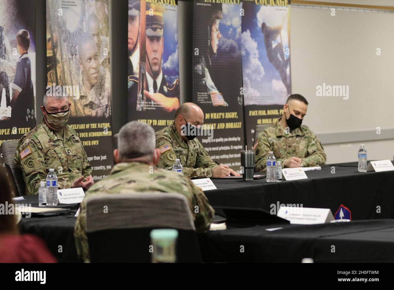 U.S. Army Reserve leaders from the 364th ESC assembled to conduct the ...