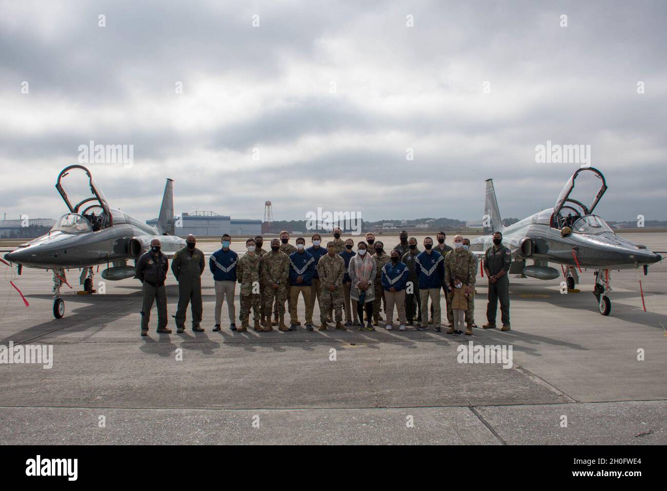 ROTC Cadets from Georgia Tech University’s ROTC program pose for a ...