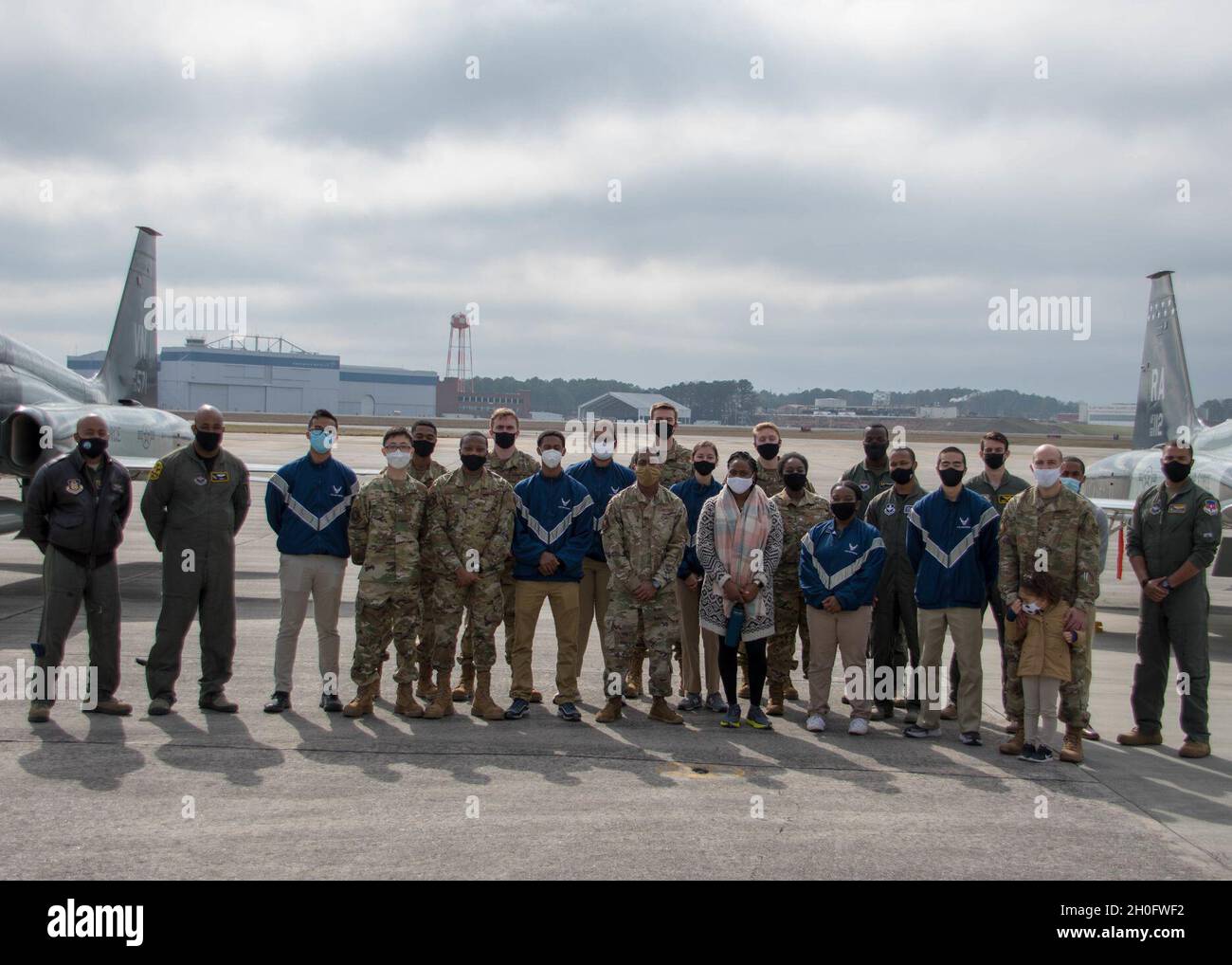 ROTC Cadets from Georgia Tech University’s ROTC program pose for a ...