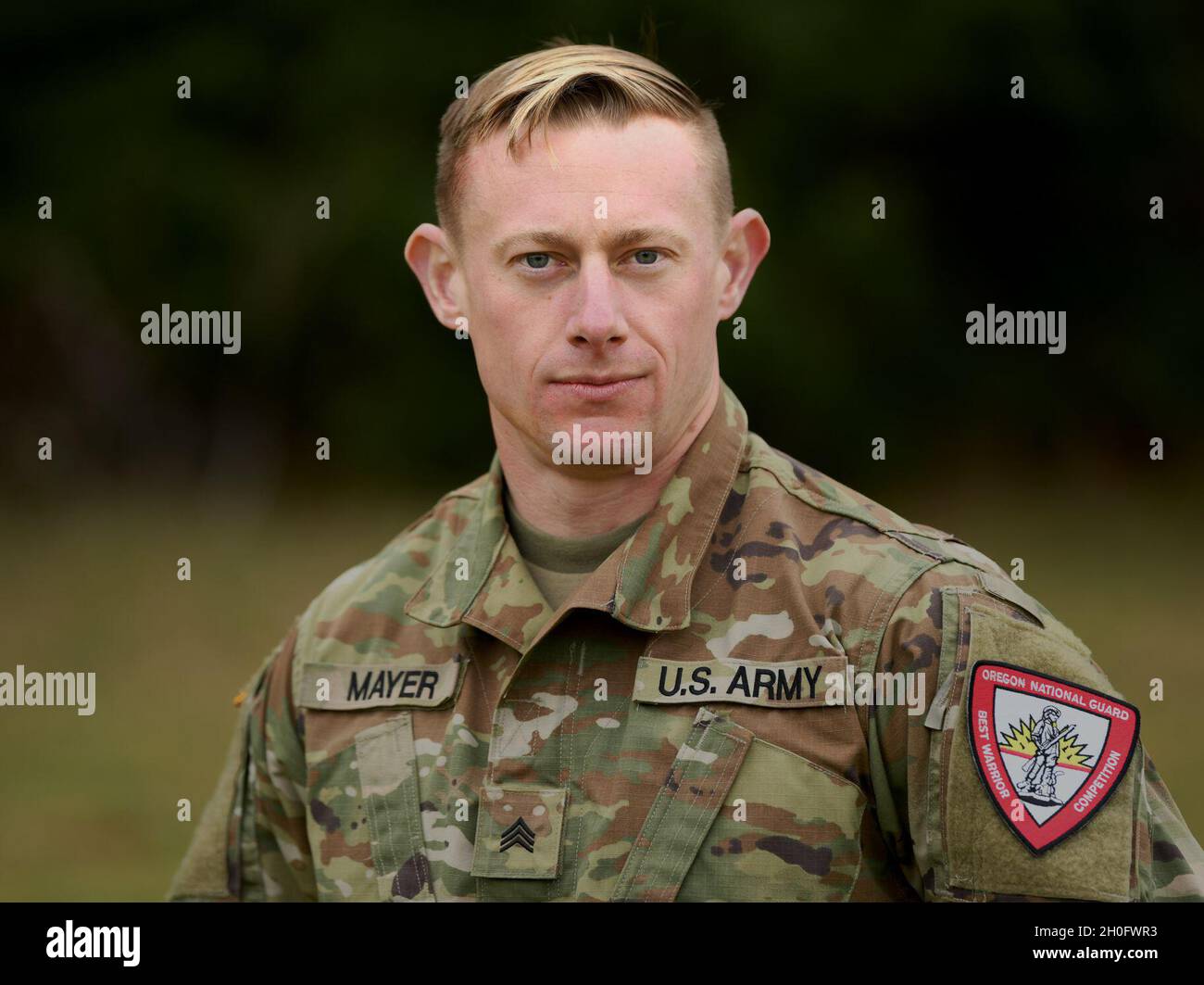 Oregon Army National Guard Sgt. John Mayer, assigned to the 2nd ...