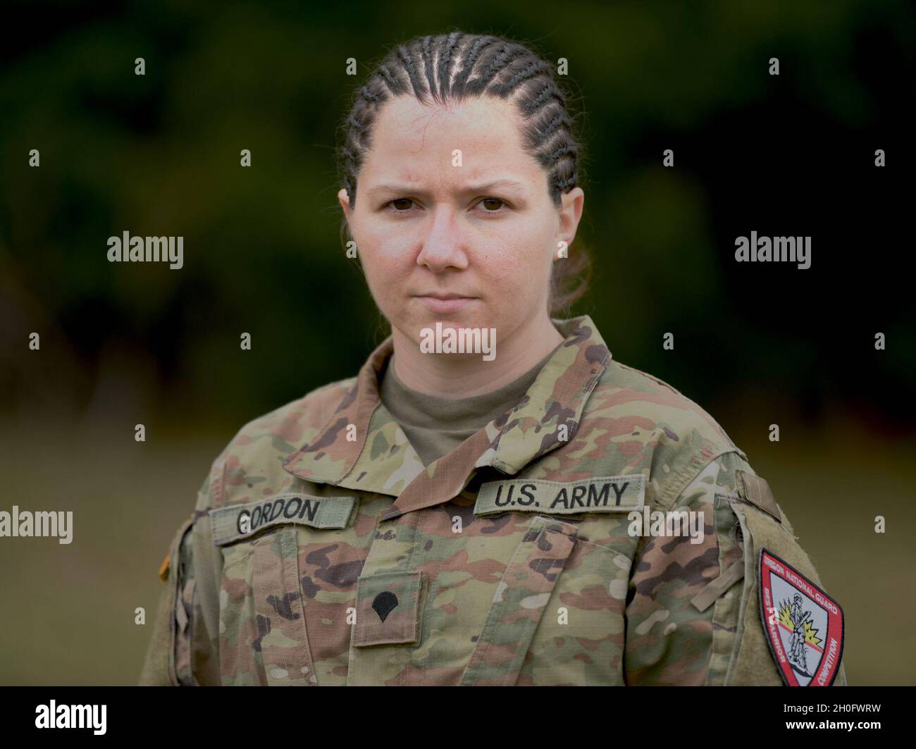 Oregon Army National Guard Spc. Kristin Gordon, assigned to the 741st ...