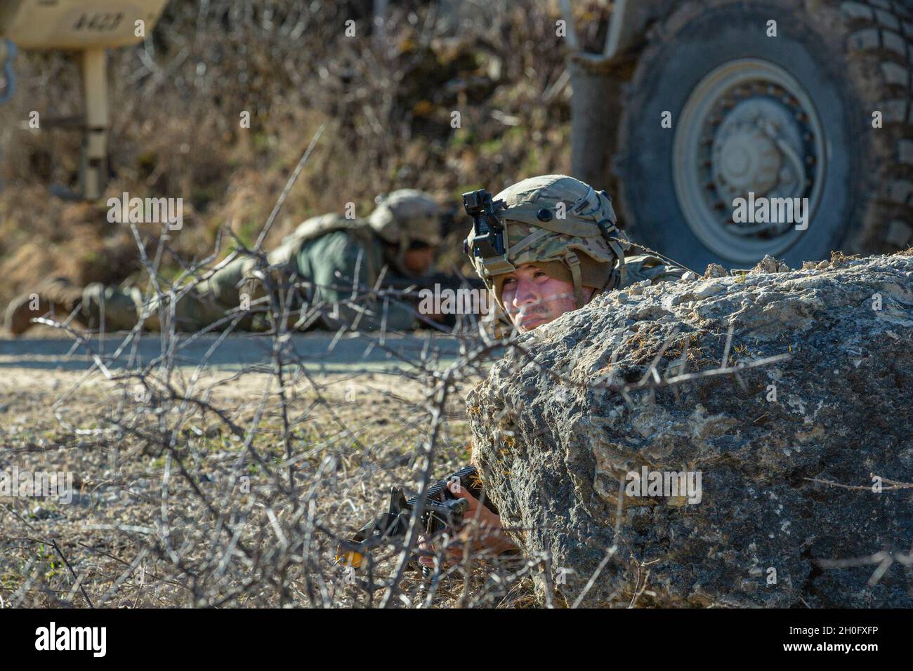 A U.S. Soldier from 115th Brigade Support Battalion, 1st Armored ...