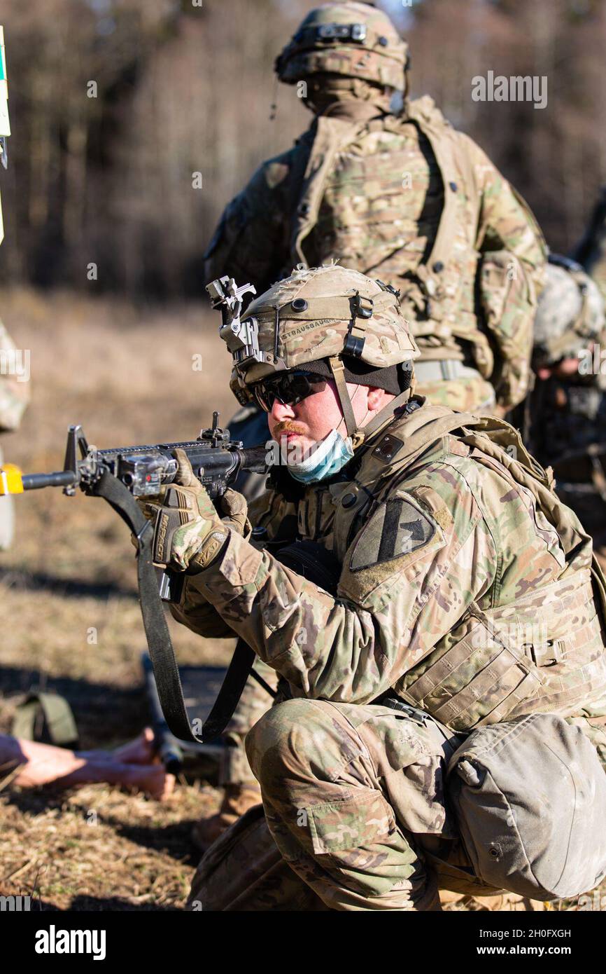 A U.S. Soldier from 115th Brigade Support Battalion, 1st Armored ...