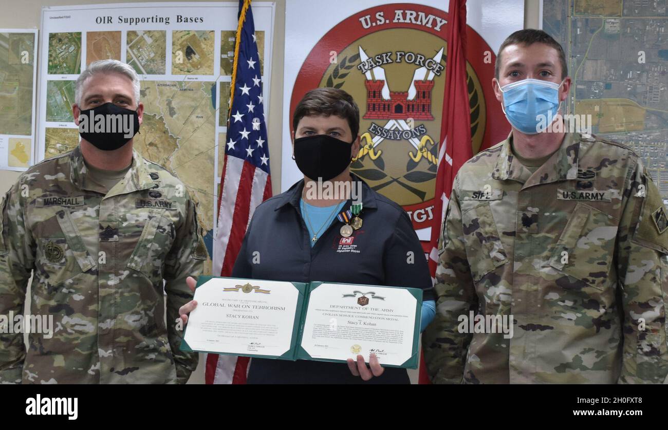 Stacy Kohan displays her recently awarded Global War on Terrorism and ...