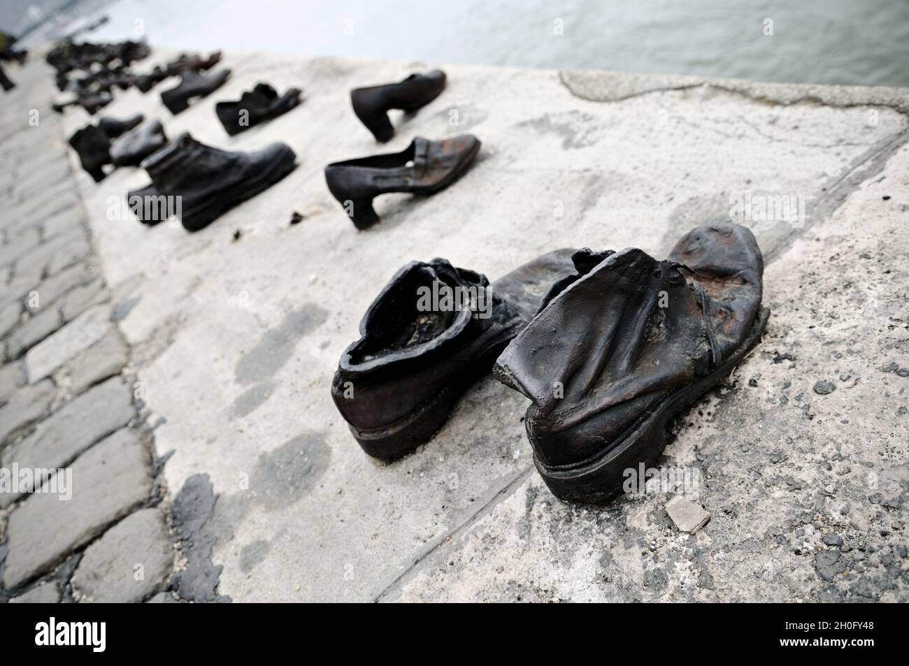 Shoes on danube memorial hi-res stock photography and images - Alamy