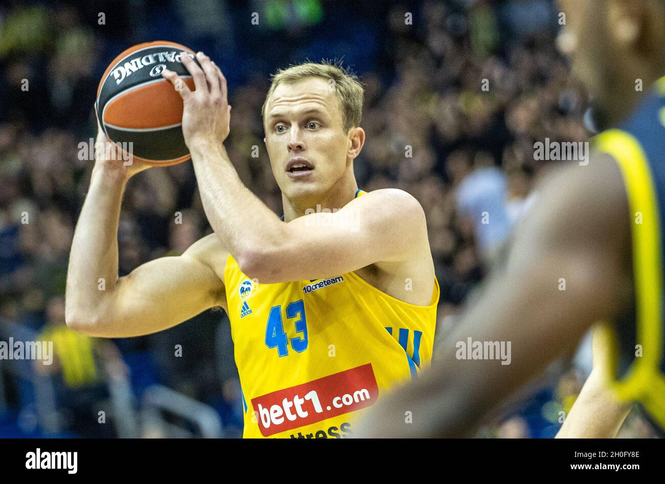 Berlin, Germany. 12th Oct, 2021. Basketball: Euroleague, Alba Berlin ...