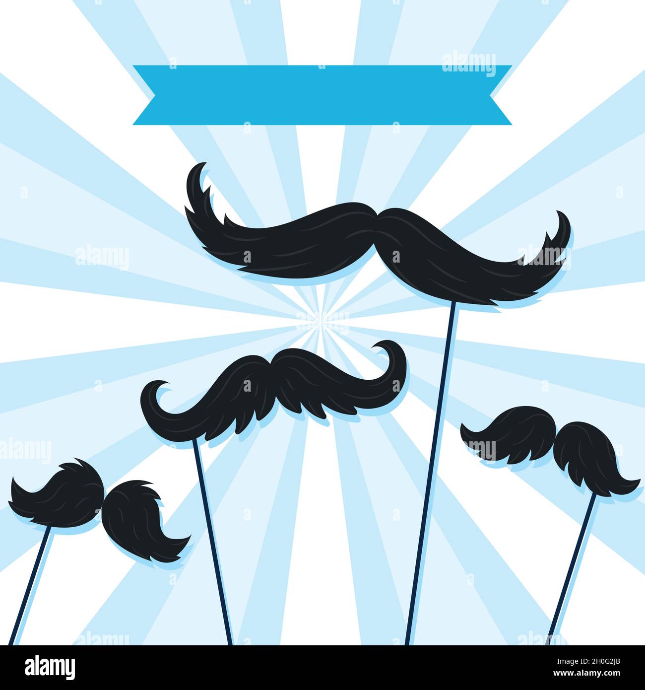 colorful moustaches props illustration design Stock Vector Image & Art ...