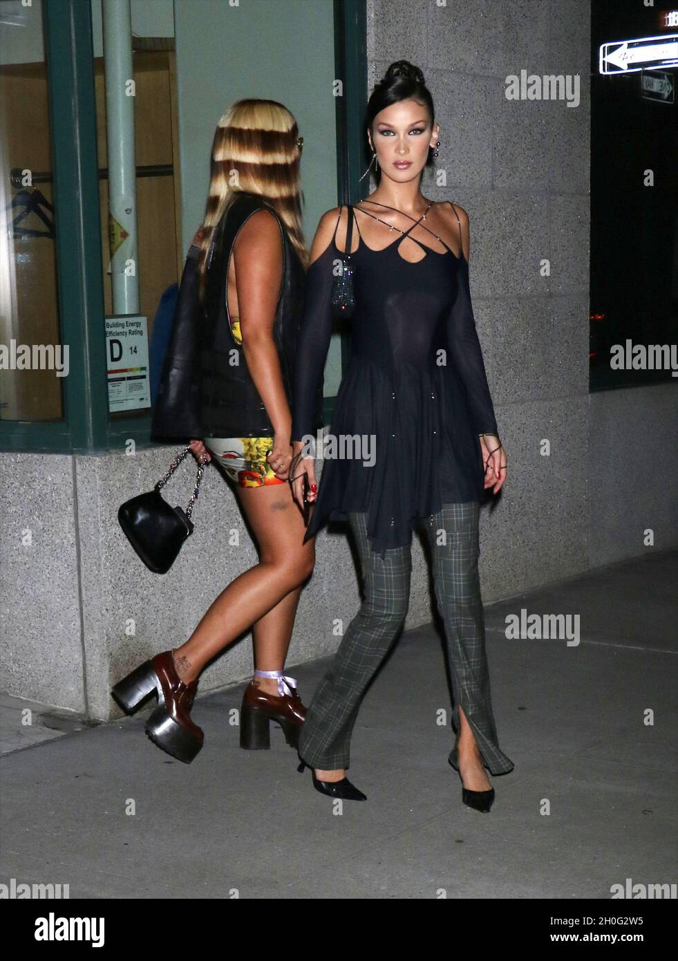 New York - NY - 20210908 Bella Hadid leaving to host NYFW 2022 launch ...