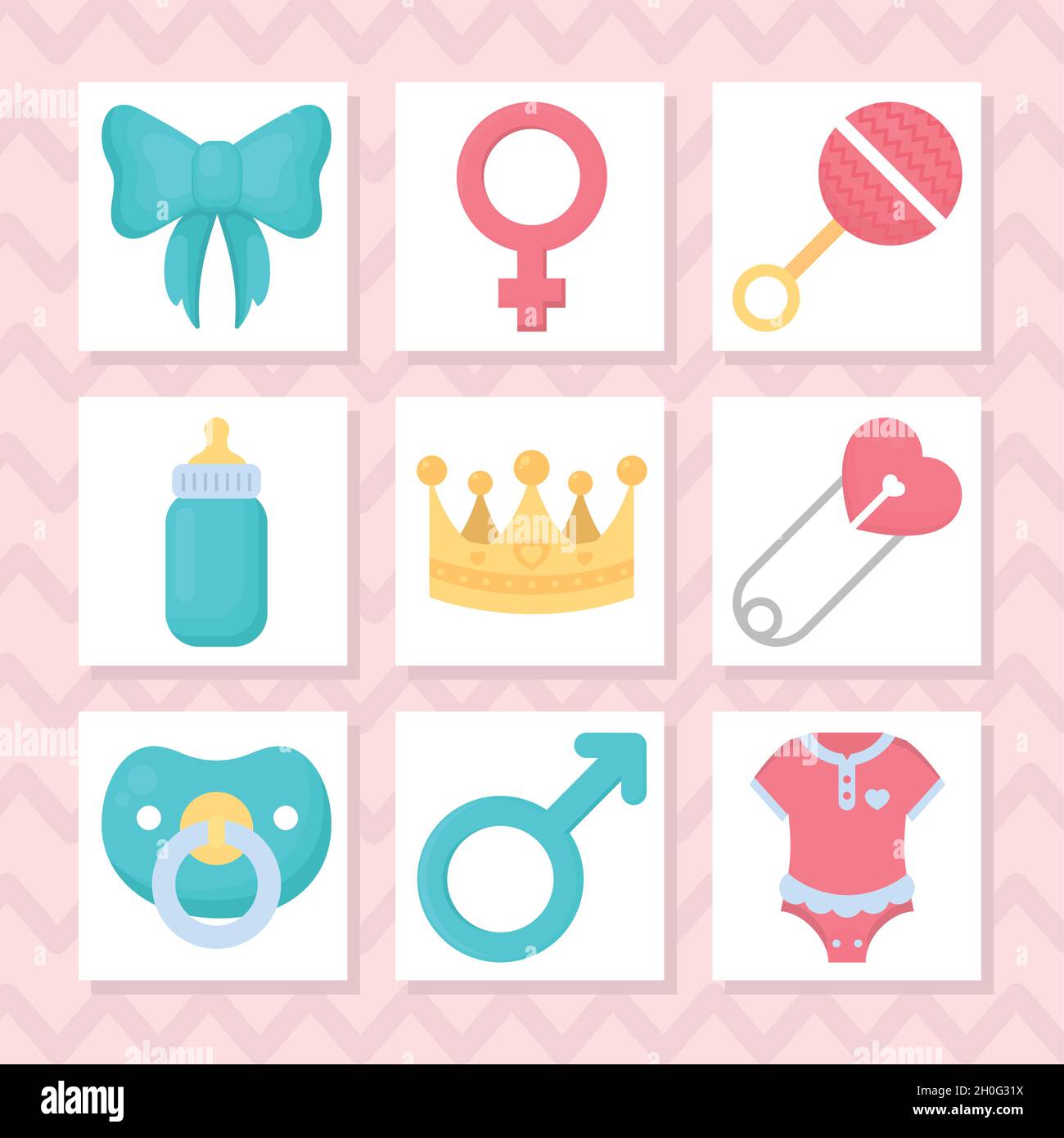 gender reveal icon collection design Stock Vector Image & Art - Alamy