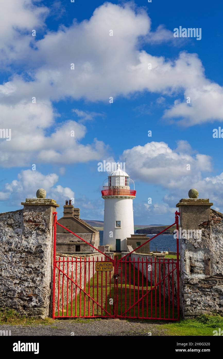 Broadhaven Lighthouse, Mullet Peninsula, County Mayo, Ireland Stock ...