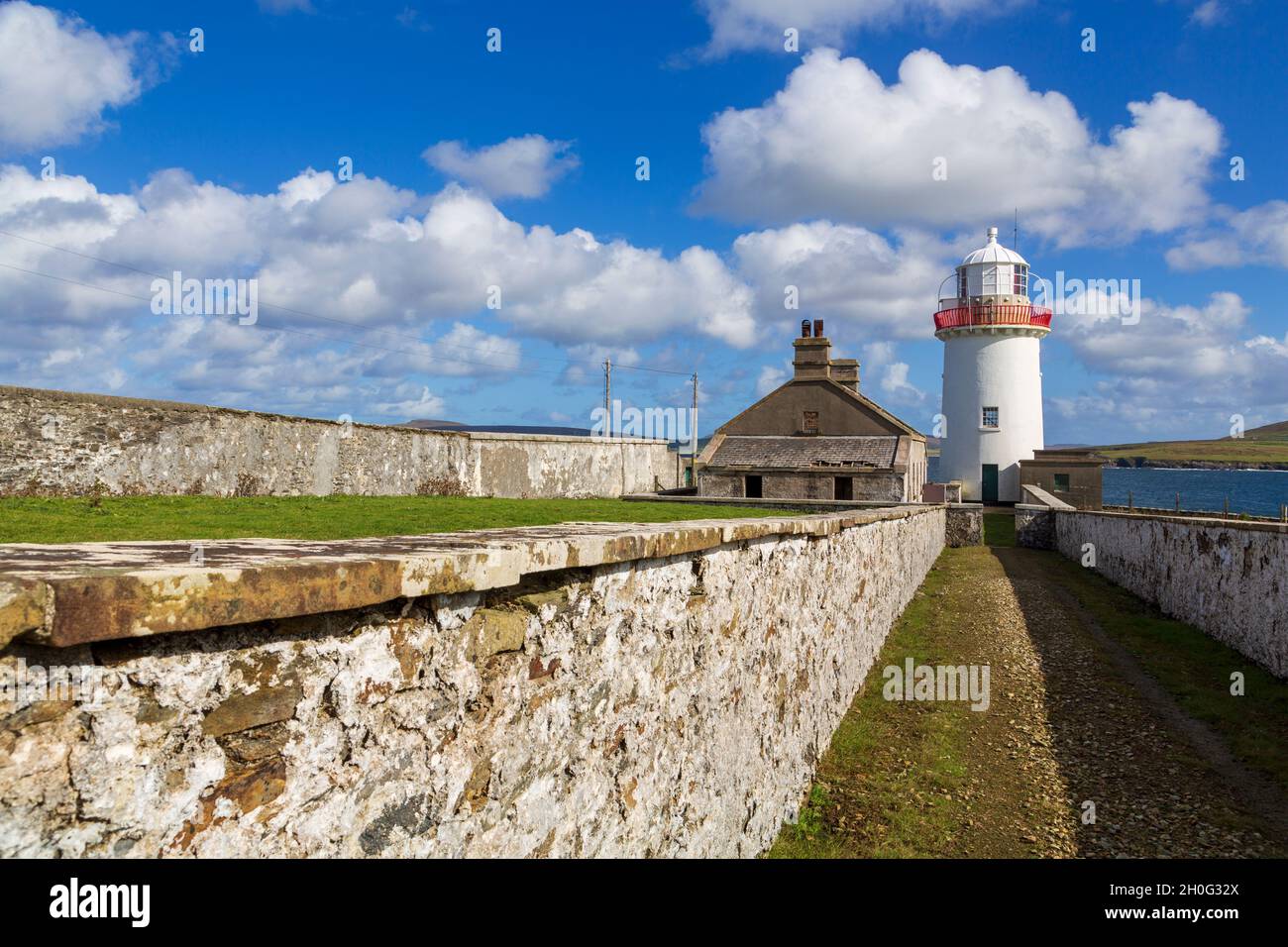 Broadhaven Lighthouse, Mullet Peninsula, County Mayo, Ireland Stock ...
