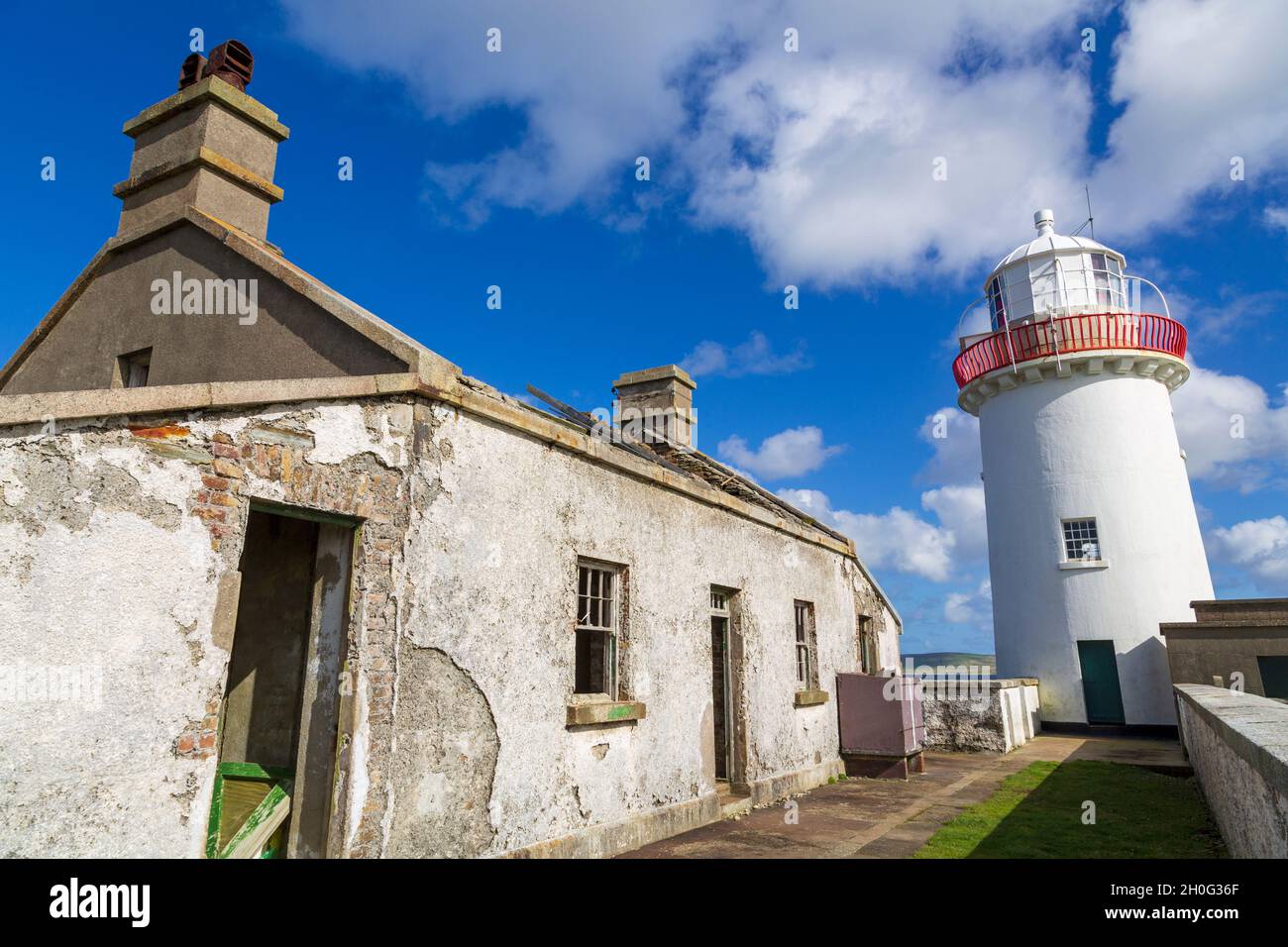 Broadhaven Lighthouse, Mullet Peninsula, County Mayo, Ireland Stock ...