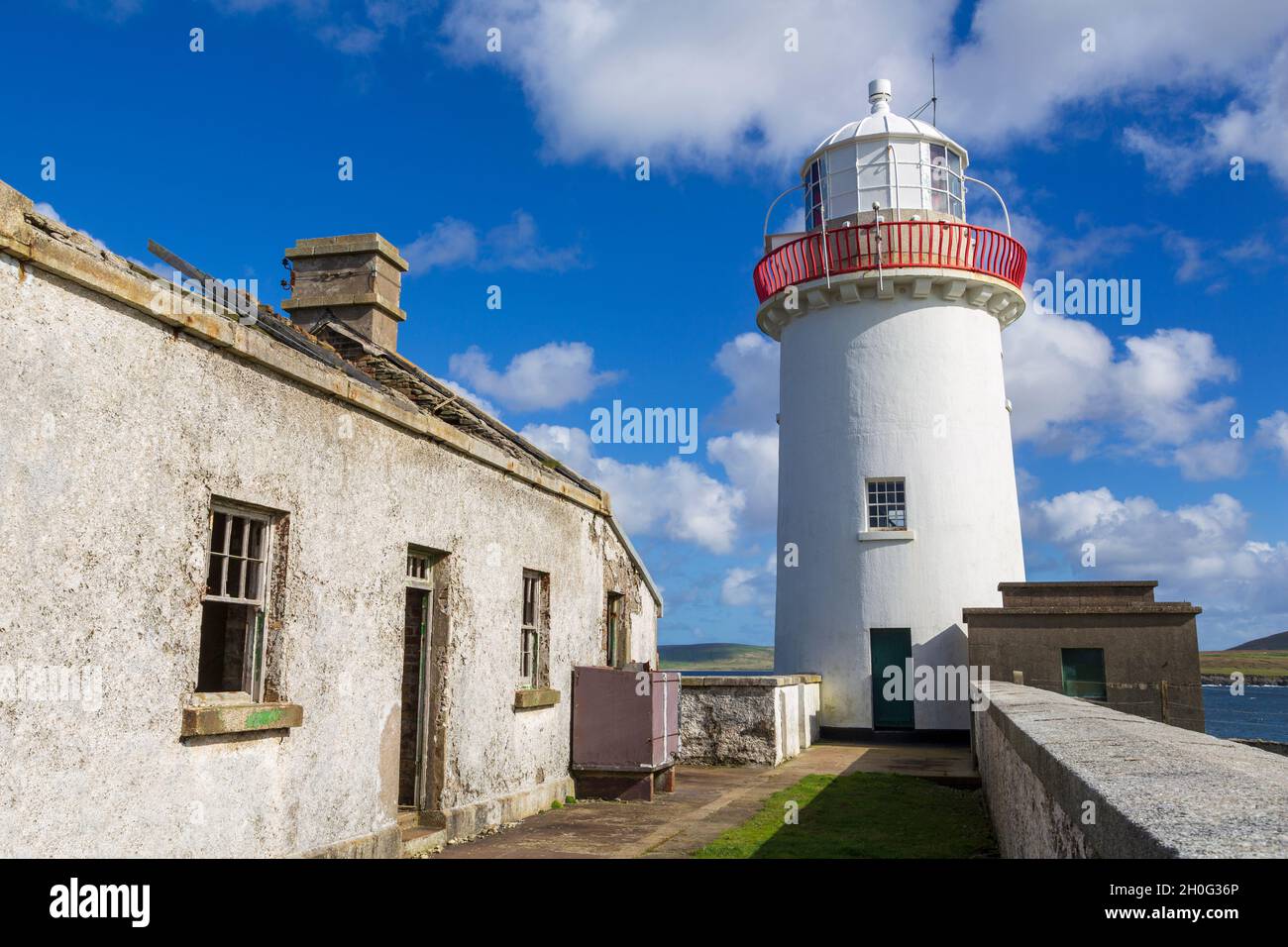 Broadhaven Lighthouse, Mullet Peninsula, County Mayo, Ireland Stock ...