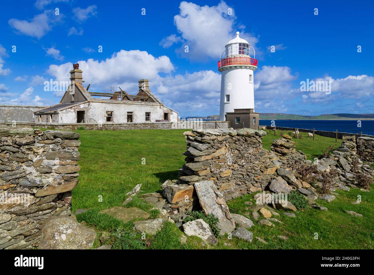 Broadhaven Lighthouse, Mullet Peninsula, County Mayo, Ireland Stock ...