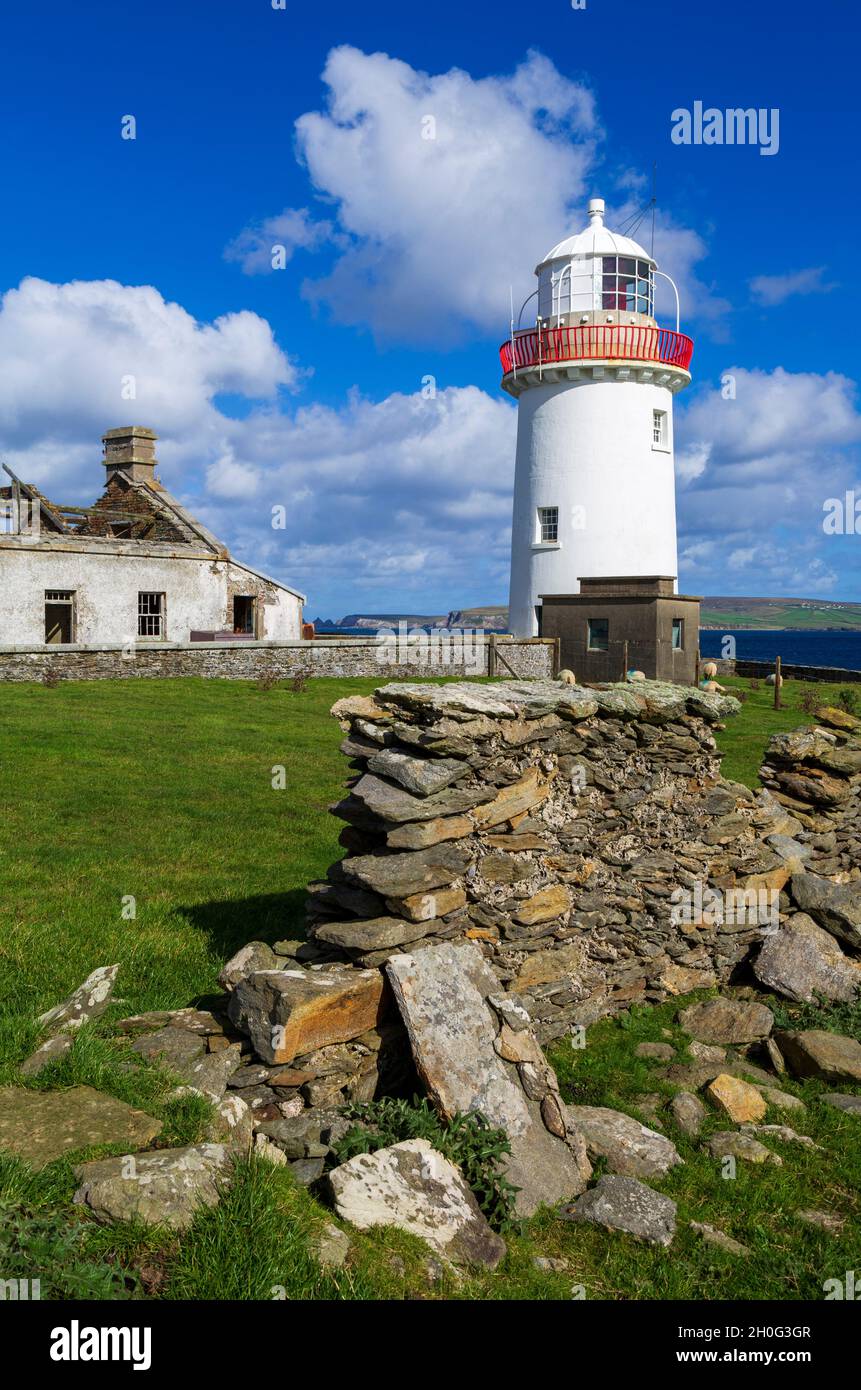 Broadhaven Lighthouse, Mullet Peninsula, County Mayo, Ireland Stock ...