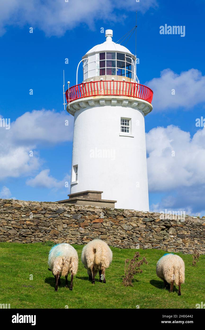 Broadhaven Lighthouse, Mullet Peninsula, County Mayo, Ireland Stock ...