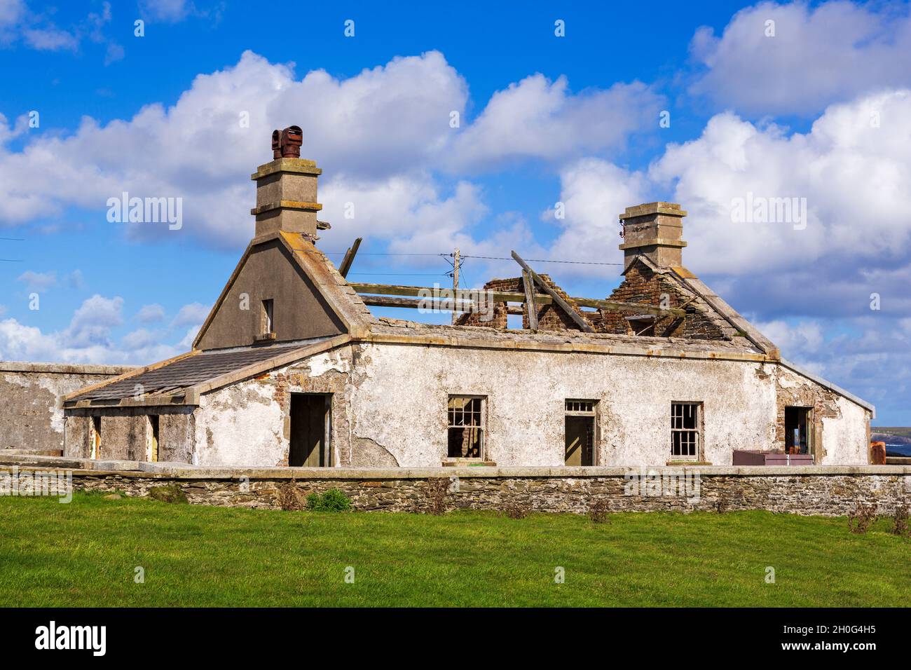 Broadhaven Lighthouse, Mullet Peninsula, County Mayo, Ireland Stock ...