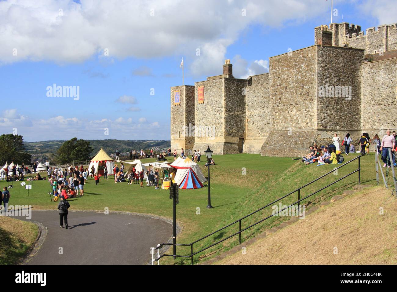 Scenes arond Dover Castle, Dover, Kent, England Stock Photo - Alamy