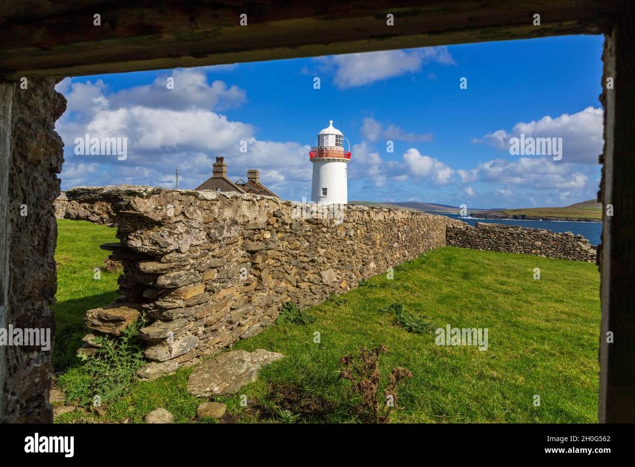 Broadhaven Lighthouse, Mullet Peninsula, County Mayo, Ireland Stock ...