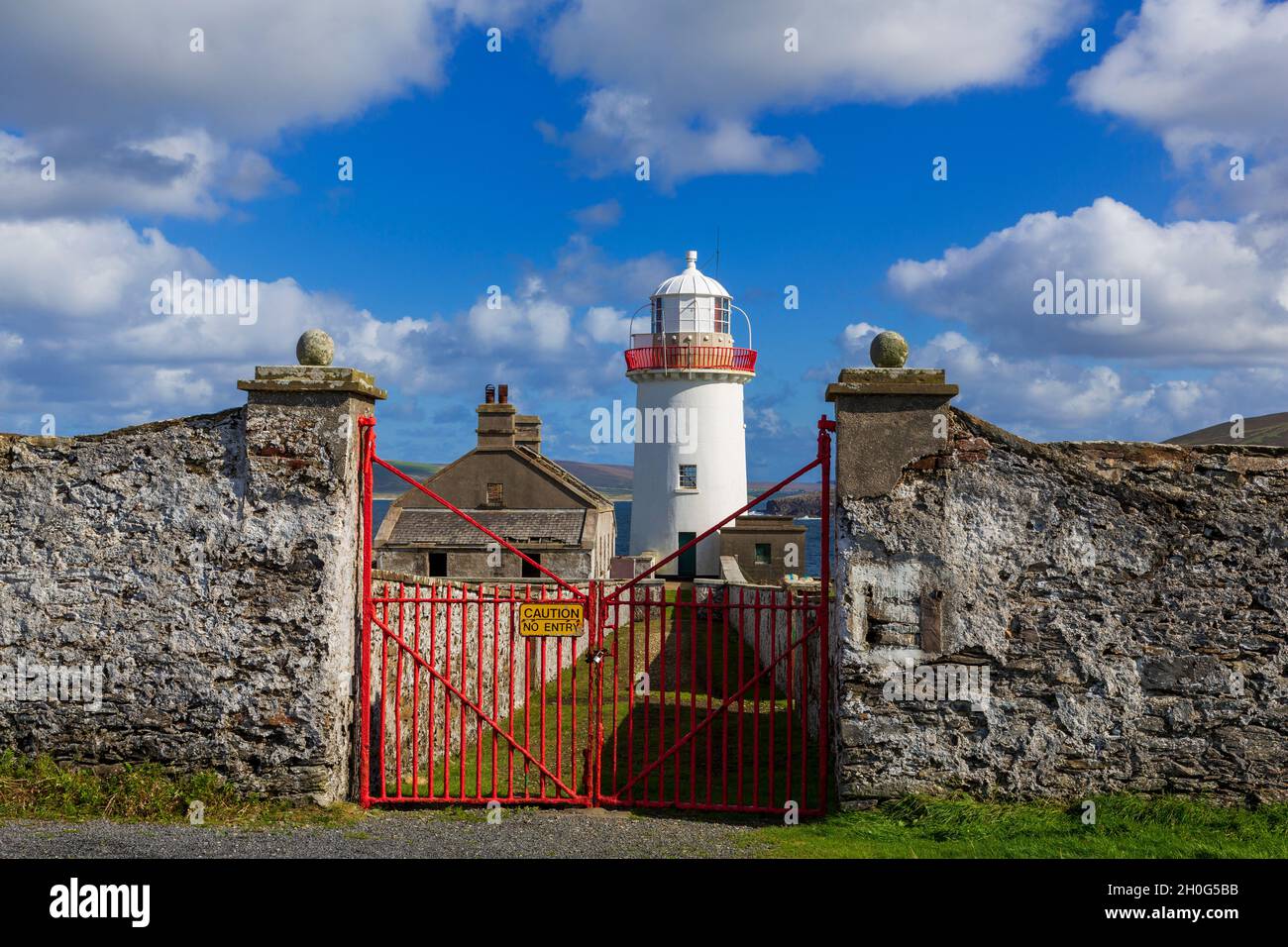 Broadhaven Lighthouse, Mullet Peninsula, County Mayo, Ireland Stock ...