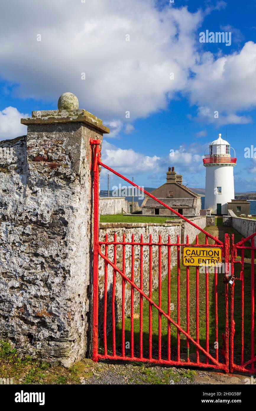 Broadhaven Lighthouse, Mullet Peninsula, County Mayo, Ireland Stock ...