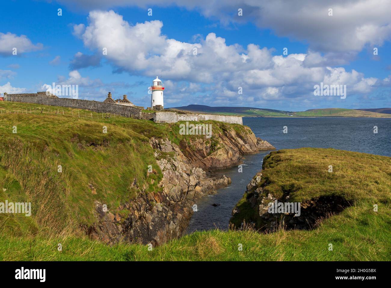 Broadhaven Lighthouse, Mullet Peninsula, County Mayo, Ireland Stock ...