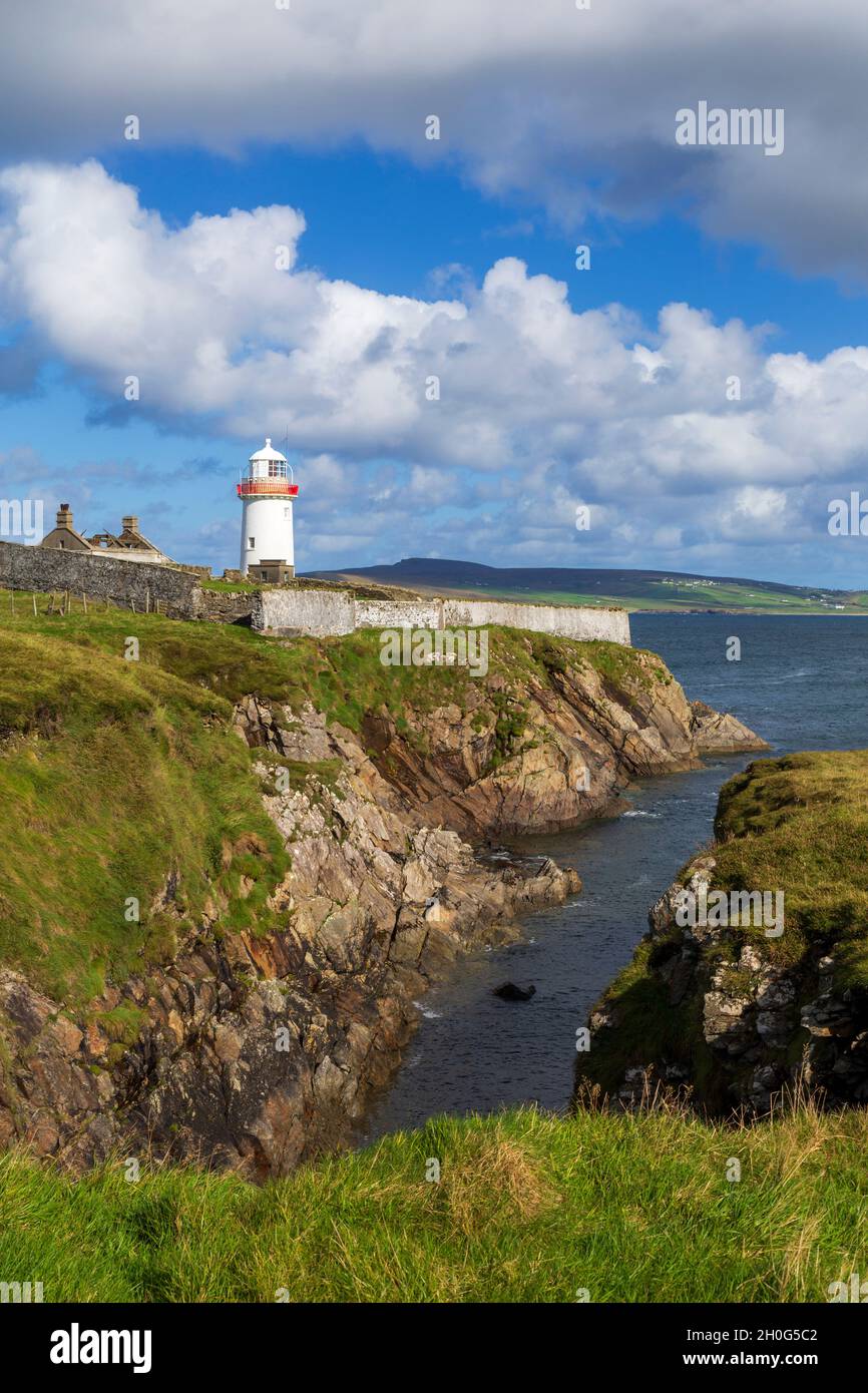 Broadhaven Lighthouse, Mullet Peninsula, County Mayo, Ireland Stock ...