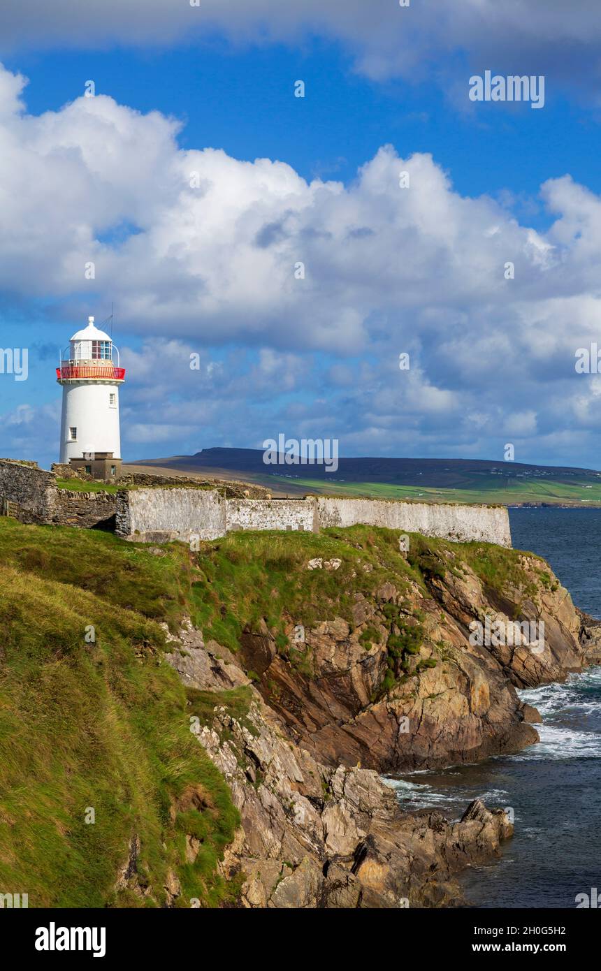 Broadhaven Lighthouse, Mullet Peninsula, County Mayo, Ireland Stock ...