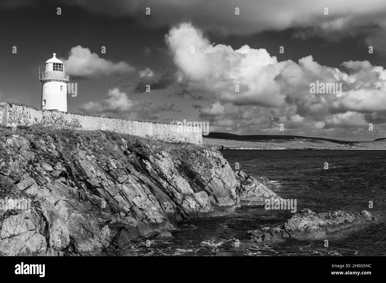 Broadhaven Lighthouse, Mullet Peninsula, County Mayo, Ireland Stock ...