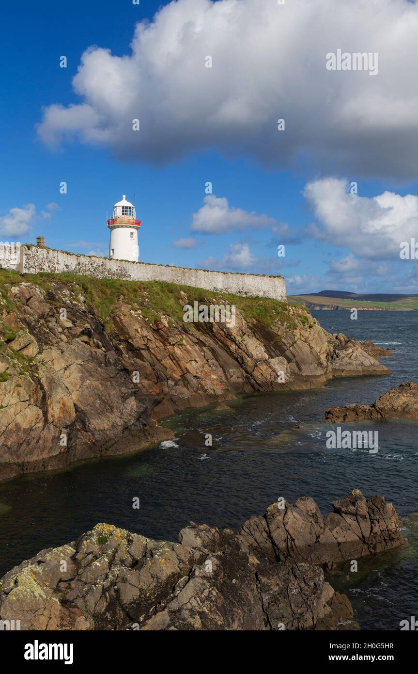 Broadhaven Lighthouse, Mullet Peninsula, County Mayo, Ireland Stock ...