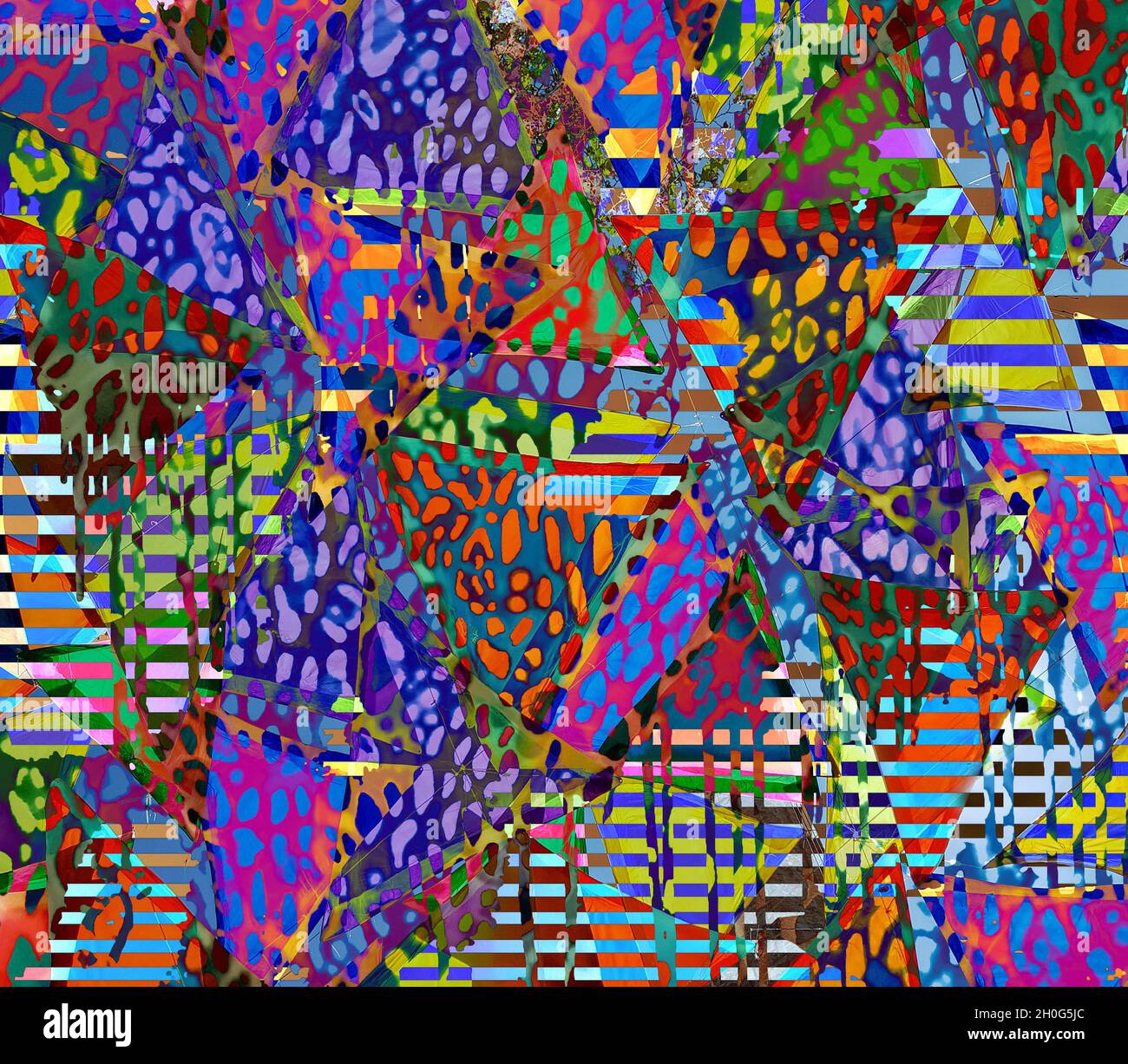 textile print patterns, modern mixed designs Stock Photo - Alamy